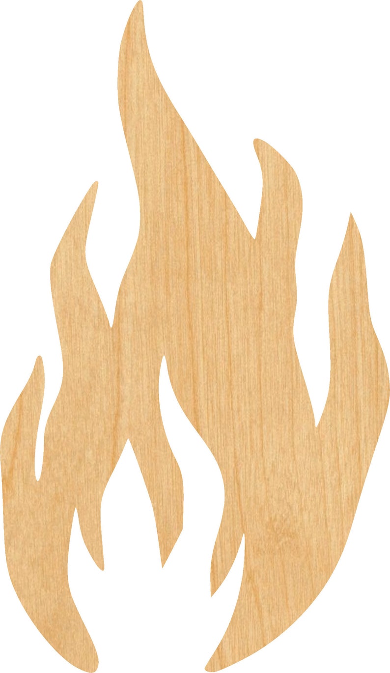 Fire Laser Cut Out Wood Shape Craft Supply Woodcraft Cutout | Etsy