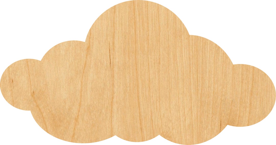 Cloud Laser Cut Out Wood Shape Craft Supply Woodcraft Cutout - Etsy