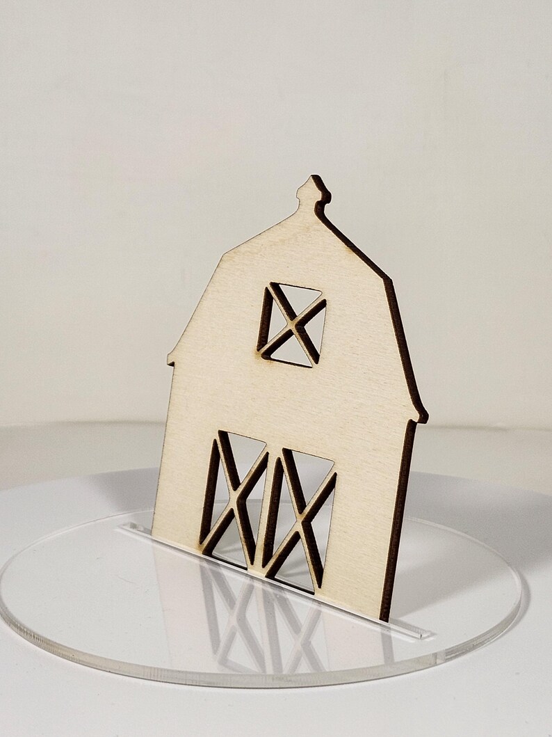 Barn 2 Laser Cut Out Wood Shape Craft Supply - Woodcraft Cutout - Etsy