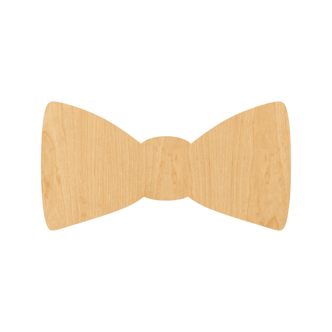 Bow Tie 2 Laser Cut Out Wood Shape Craft Supply - Woodcraft Cutout - Etsy