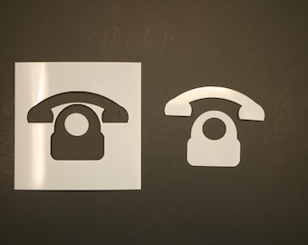Telephone Stencil - Etsy
