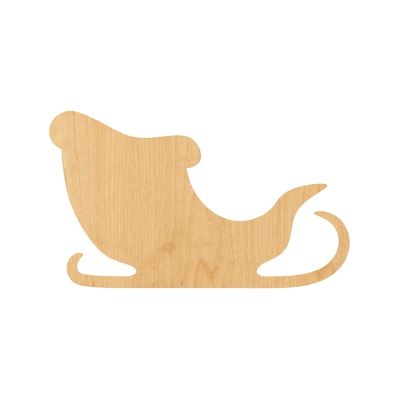 Santa Claus Sleigh Laser Cut Out Wood Shape Craft Supply | Etsy