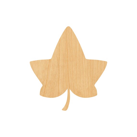 Ivy Leaf Laser Cut Out Wood Shape Craft Supply Woodcraft | Etsy