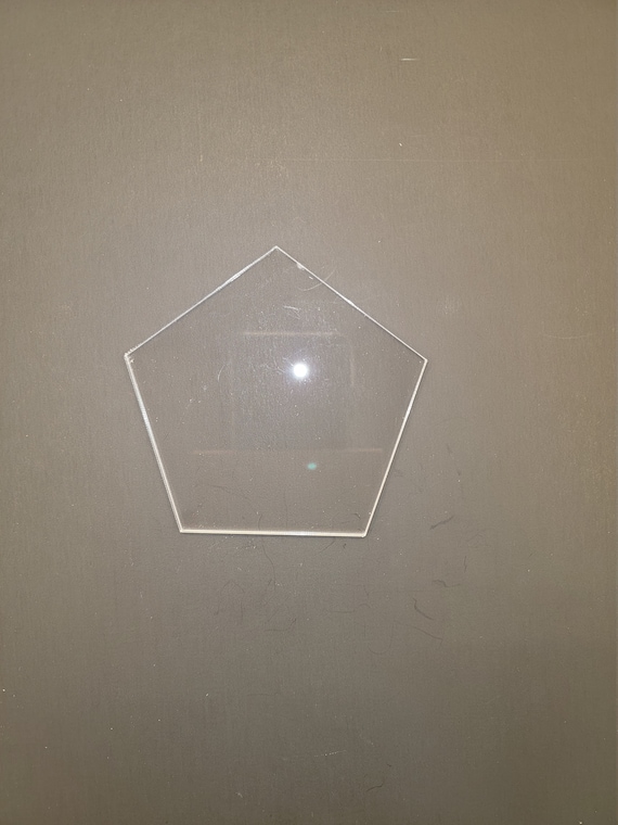 Pentagon Clear Acrylic Plexiglass Shapes Multiple Thicknesses - Etsy