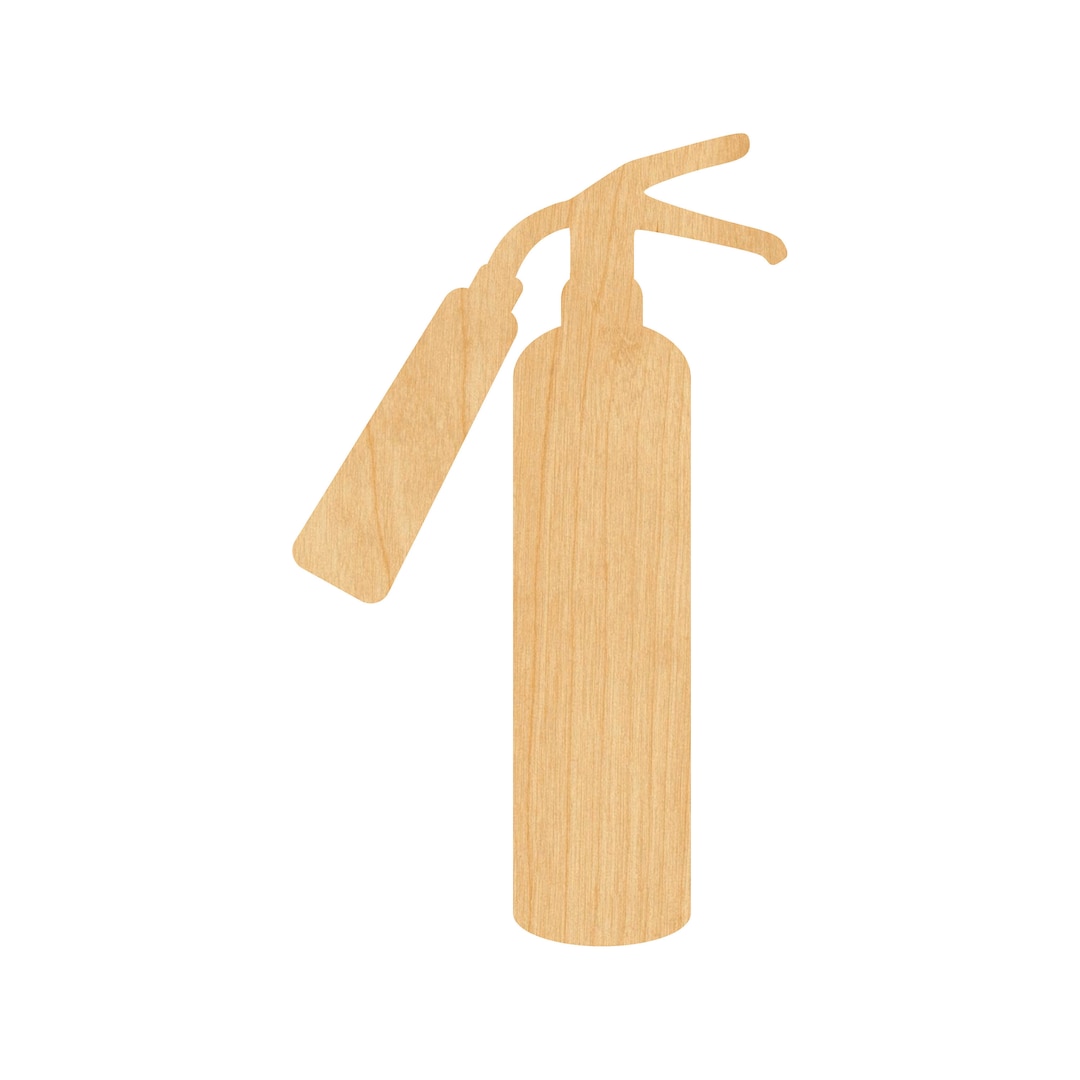 Fire Extinguisher Laser Cut Out Wood Shape Craft Supply - Woodcraft ...