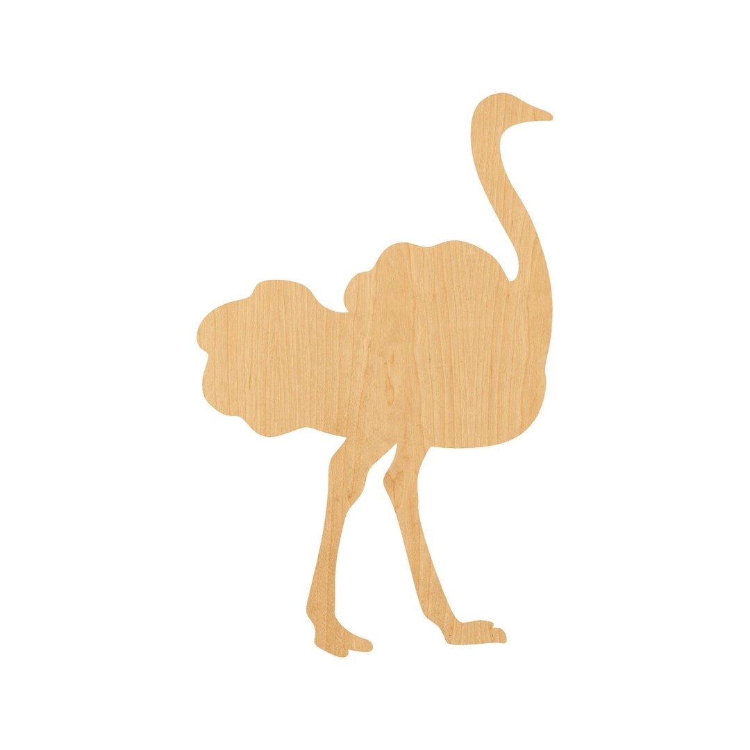 Ostrich Laser Cut Out Wood Shape Craft Supply – Woodcraft Cutout - Etsy