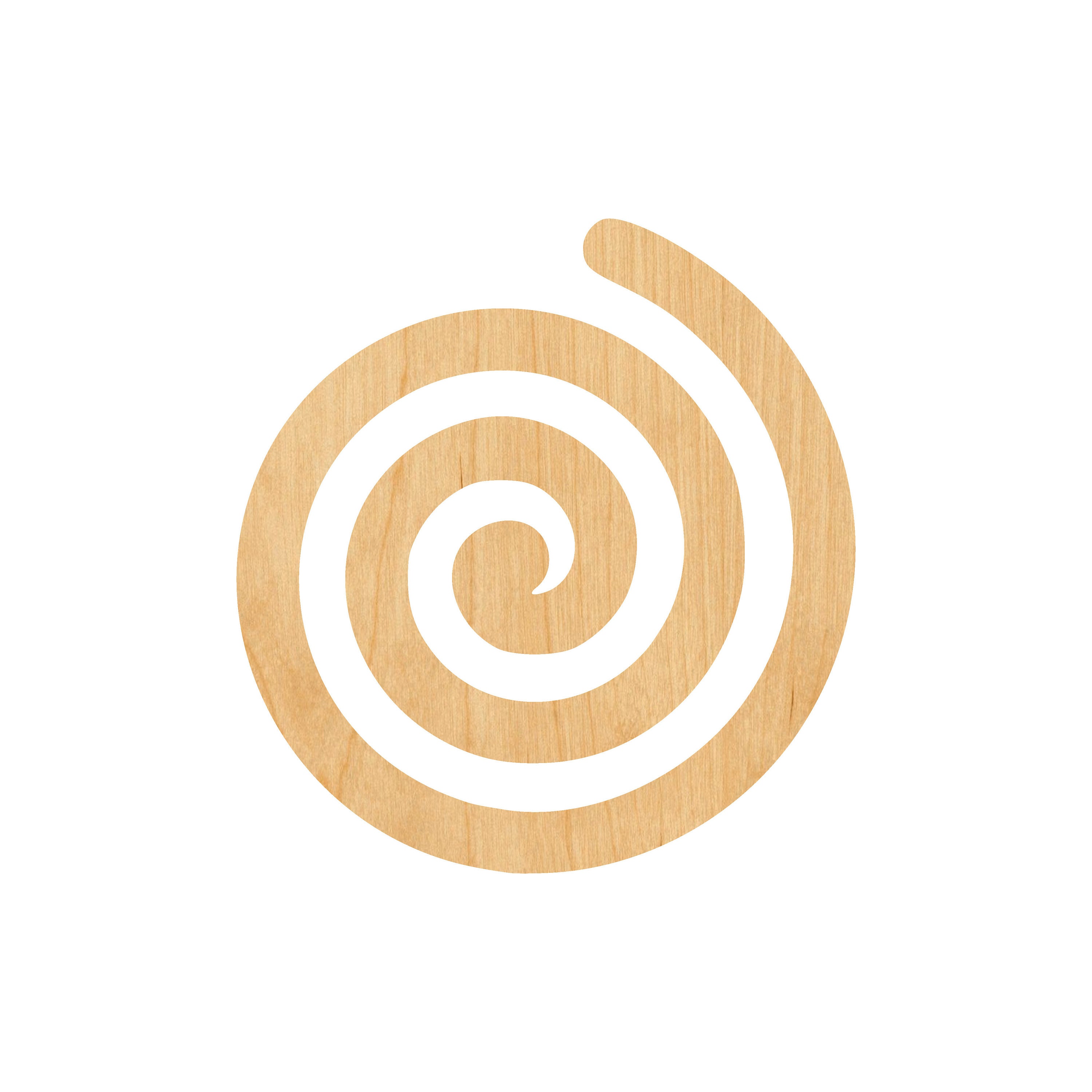 Swirl Laser Cut Out Wood Shape Craft Supply Unfinished | Etsy