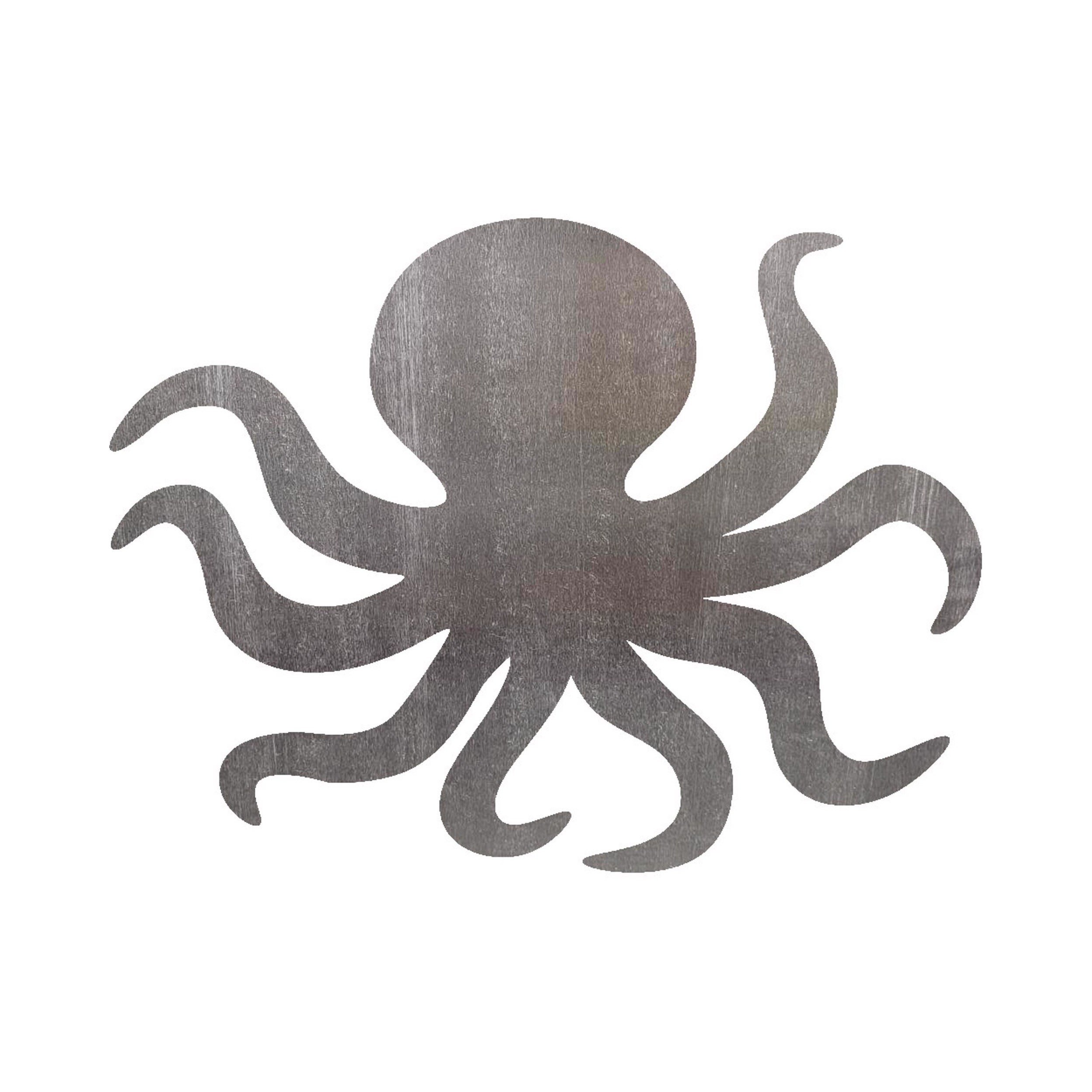 Octopus Steel Cut Out Shape Metal Art Decoration Home Decor Craft ...