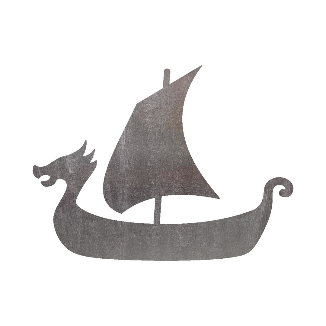 Viking Ship Steel Cut Out Shape Metal Art Decoration Home Decor Craft ...