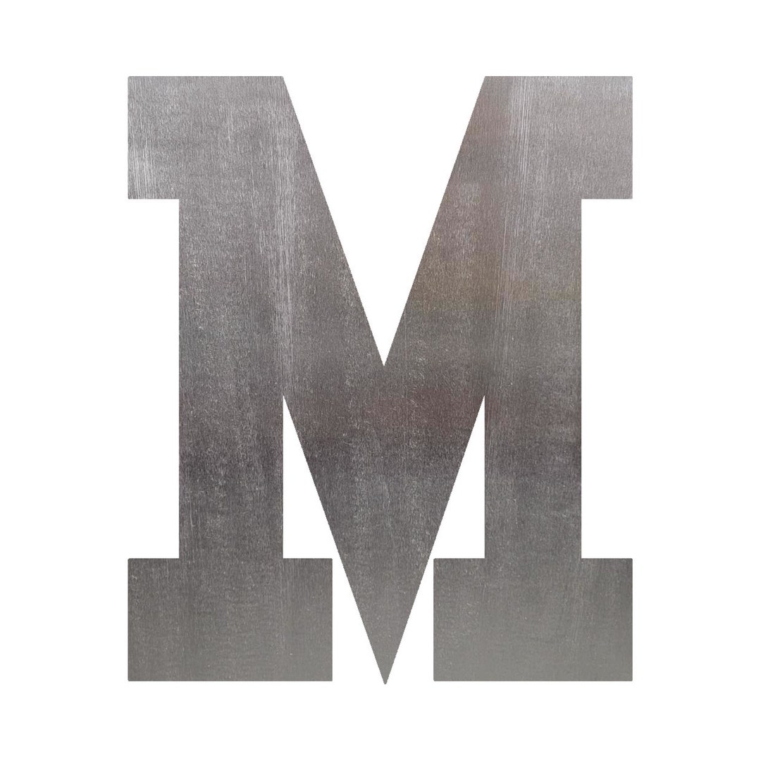 Letter M Steel Cut Out Shape Metal Art Decoration Home Decor Craft ...