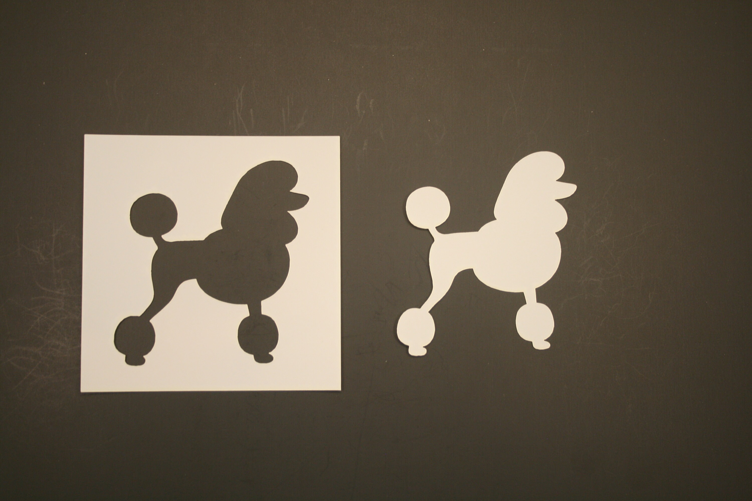 Poodle Stencil-Mylar-Assorted Sizes-Craft-Stencil for Painting-Stencils ...