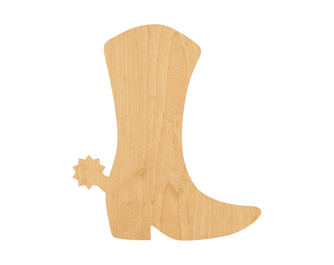 Cowboy Boot Laser Cut Out Unfinished Wood Shape Craft Supply CLT14 - Etsy