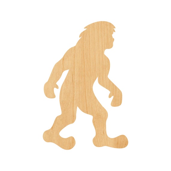 Bigfoot Laser Cut Out Wood Shape Craft Supply Woodcraft - Etsy
