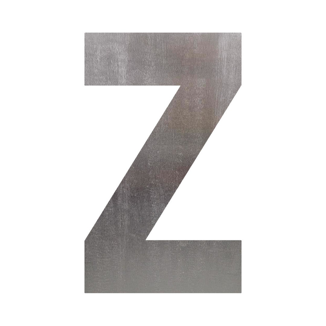 Letter Z Steel Cut Out Shape Metal Art Decoration Home Decor Craft ...
