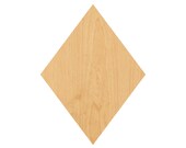 Rhombus Laser Cut Out Wood Shape Craft Supply Woodcraft - Etsy