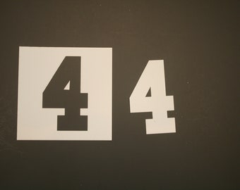 Number 4 Stencil | Etsy