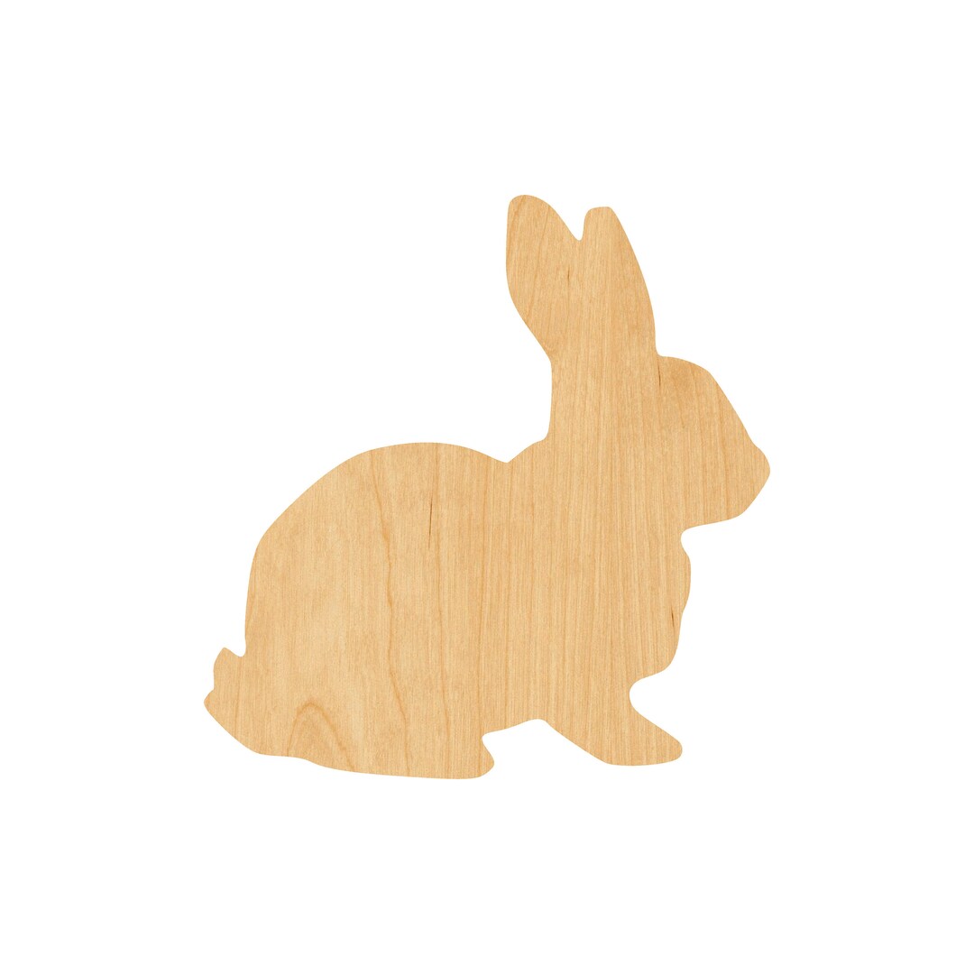 Bunny 2 Laser Cut Out Wood Shape Craft Supply – Woodcraft Cutout - Etsy