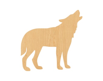 Unfinished Wooden Wolf Shape Animal Wildlife Craft up - Etsy