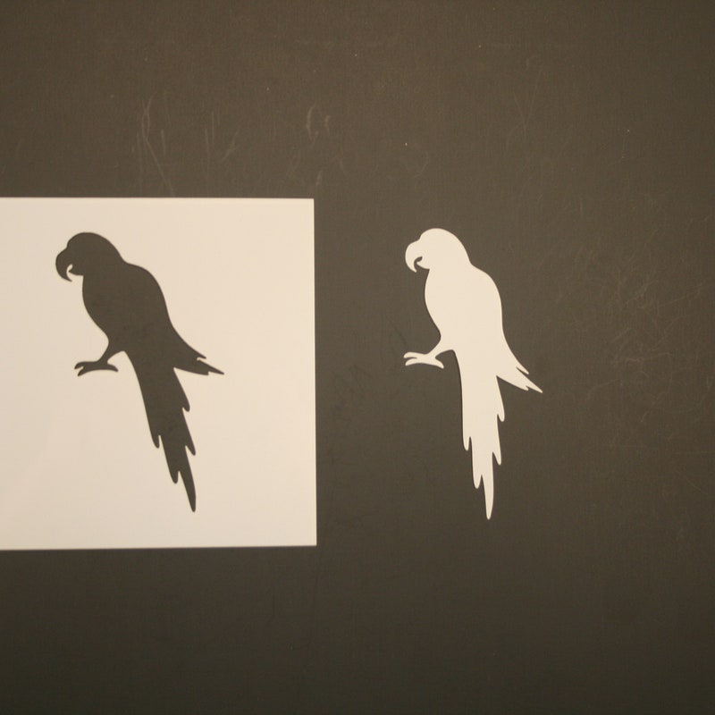 Parrot Stencil - Etsy