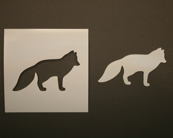 Fox Stencil, Reusable Fox Stencil, DIY Craft Stencil, Large Fox Stencil ...