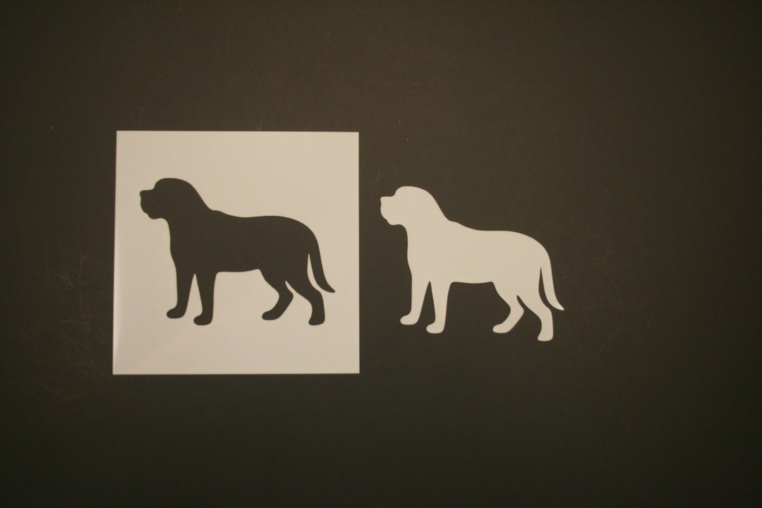 Mastiff Reusable Mylar Stencil - Art Supplies - Etsy