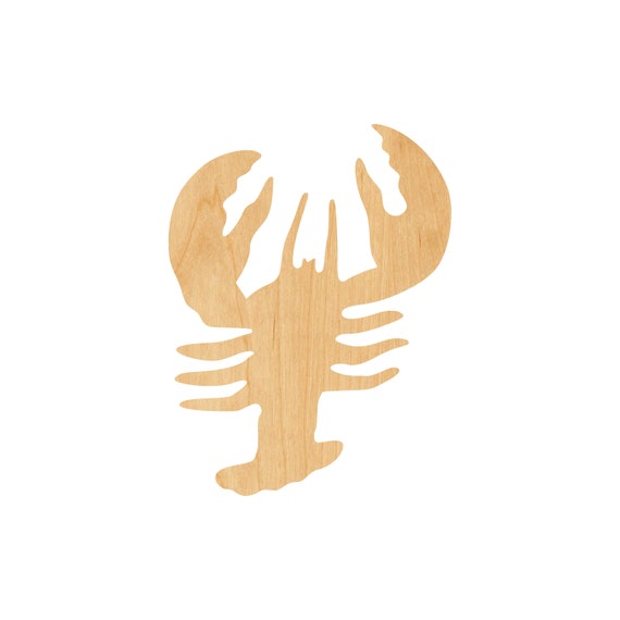 Crawfish Laser Cut Out Wood Shape Craft Supply Woodcraft - Etsy