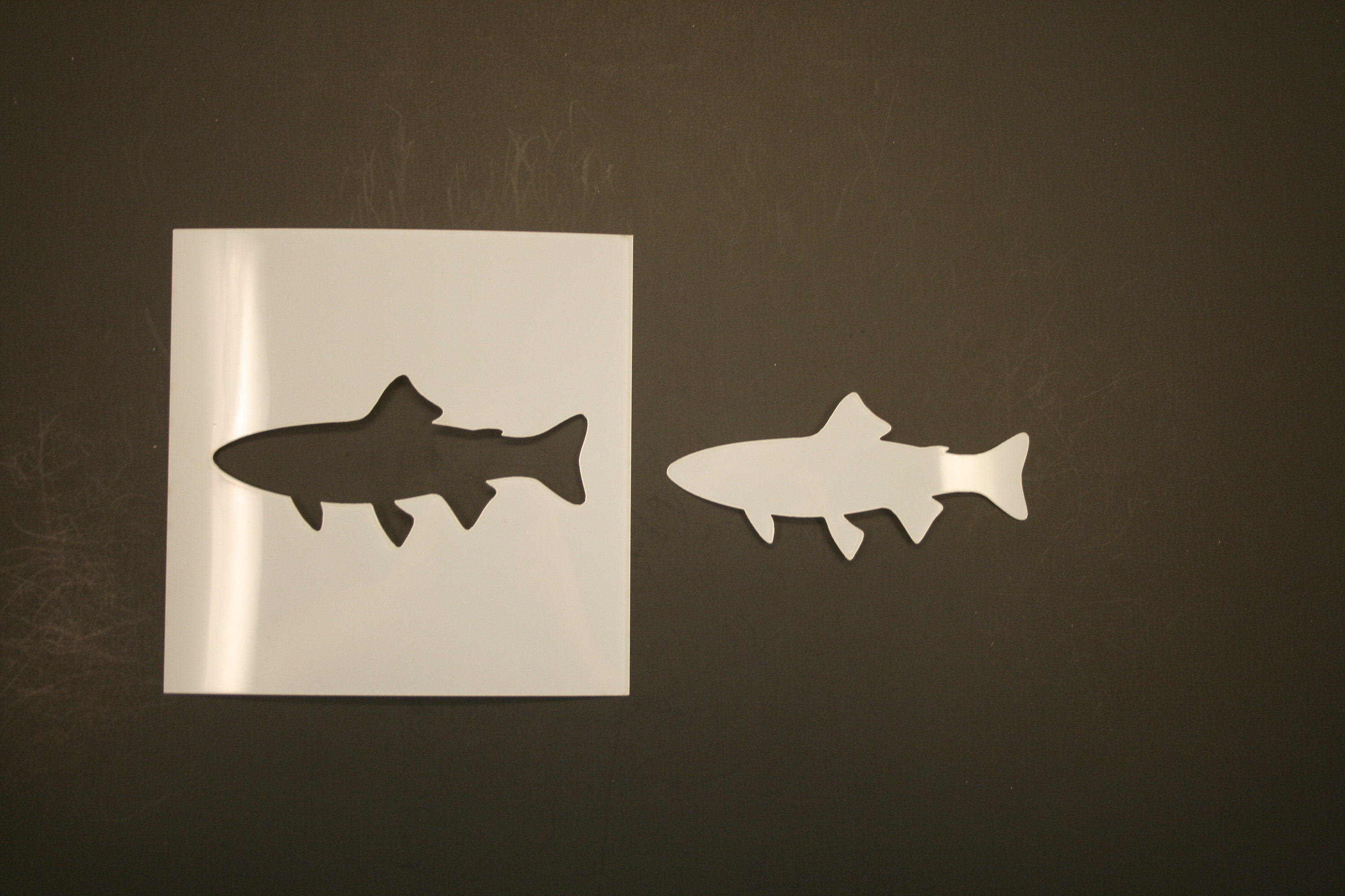 Trout 1 Reusable Mylar Stencil - Art Supplies - Etsy