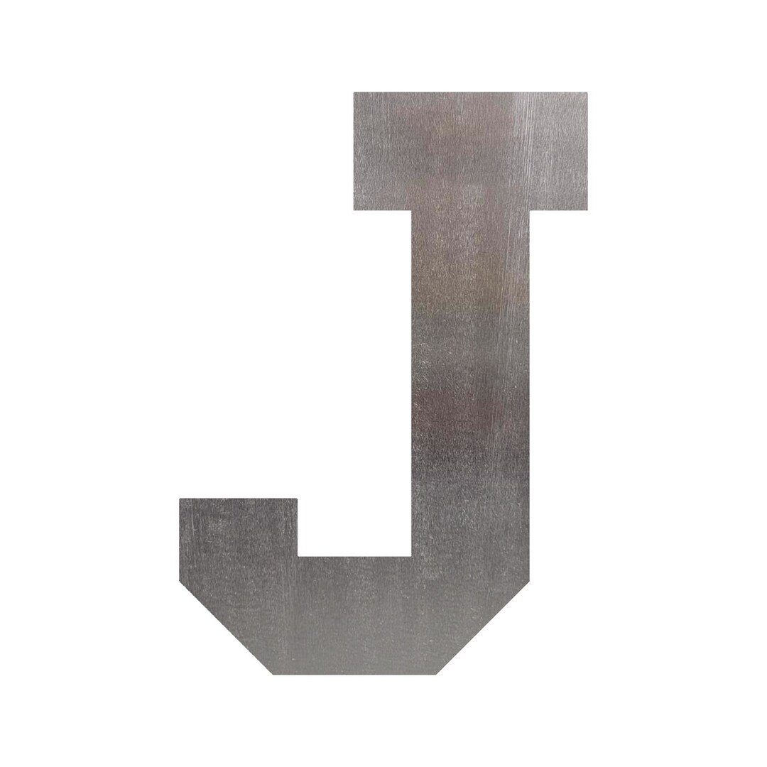 Letter J Steel Cut Out Shape Metal Art Decoration Home Decor Craft ...