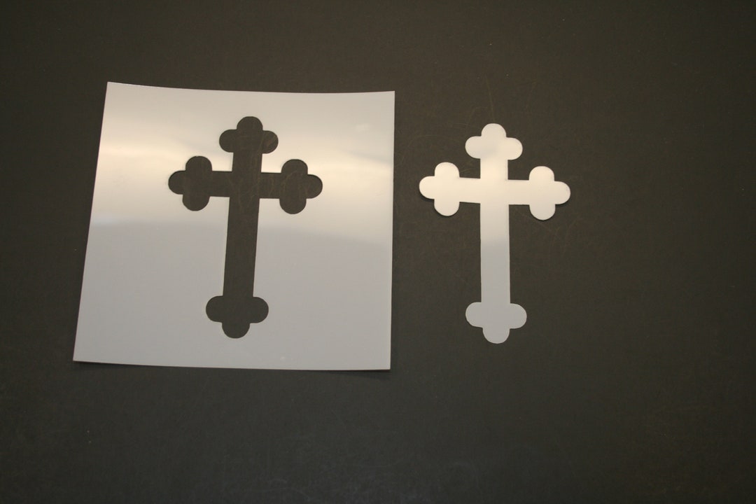 Botany Cross 2 Reusable Mylar Stencil - Art Supplies - Etsy