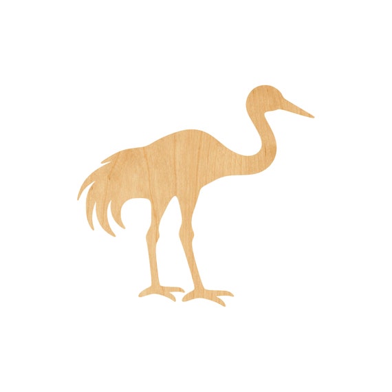 Crane Laser Cut Out Wood Shape Craft Supply Woodcraft Cutout - Etsy