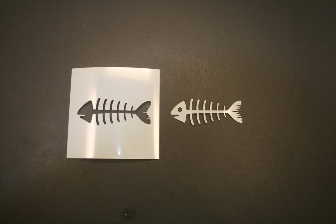 Fish Bones Reusable Mylar Stencil Art Supplies - Etsy