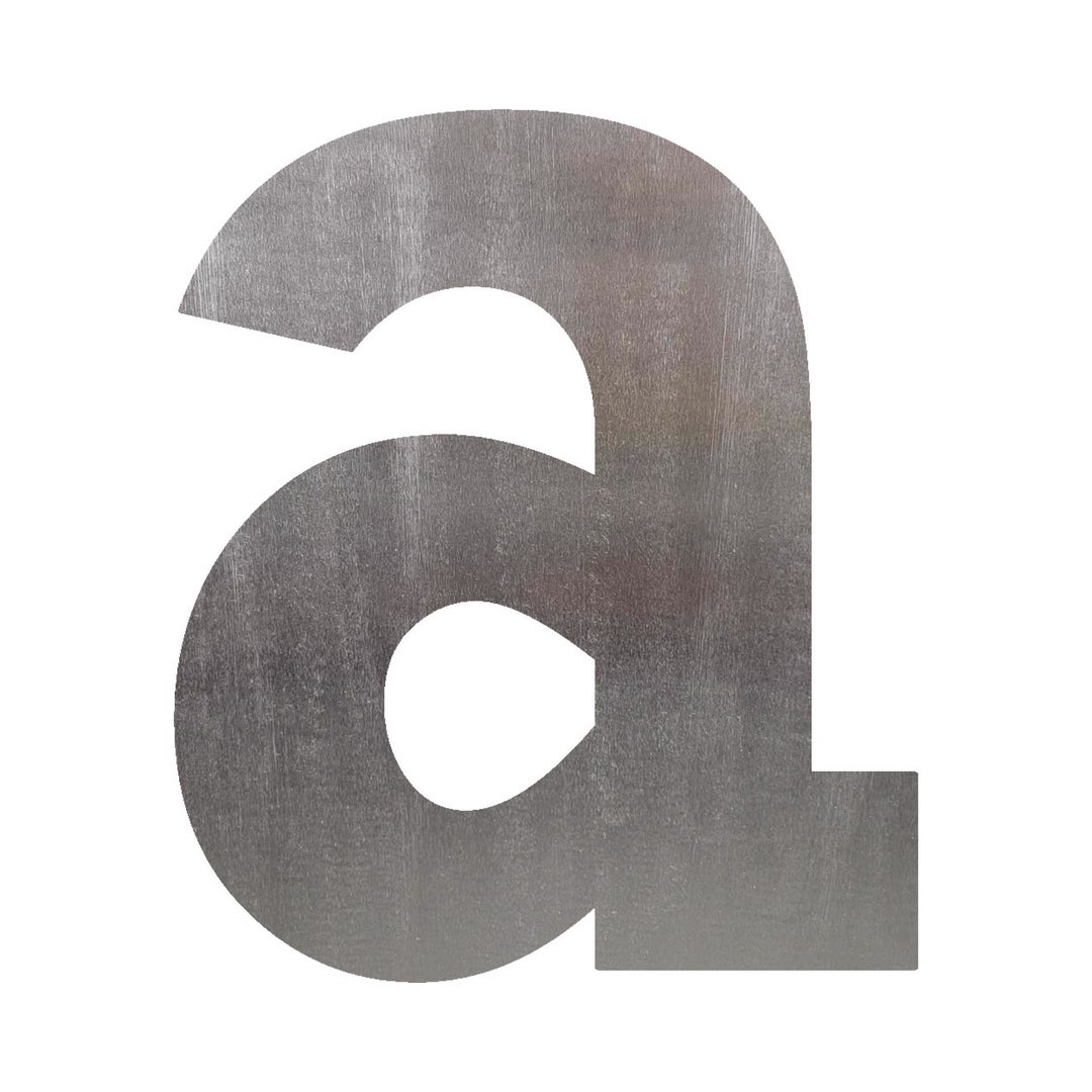 Lowercase Letter A Steel Cut Out Shape Metal Art Decoration Home Decor ...