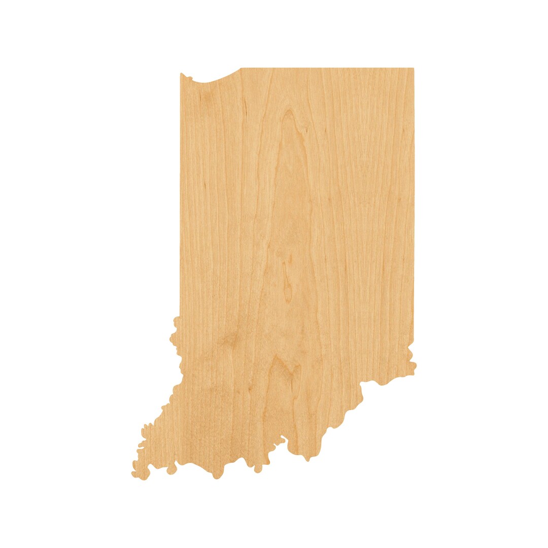 Indiana Laser Cut Out Wood Shape Craft Supply - Woodcraft Cutout - Etsy