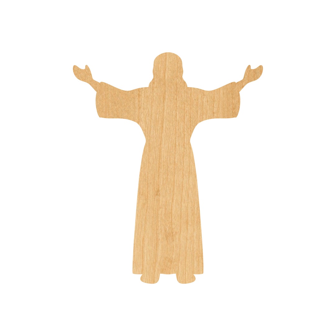 Jesus Laser Cut Out Wood Shape Craft Supply - Woodcraft Cutout - Etsy