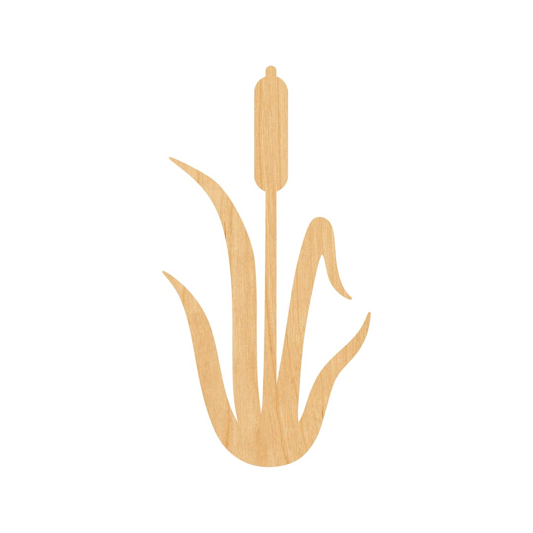Cattail Laser Cut Out Wood Shape Craft Supply - Woodcraft Cutout - Etsy