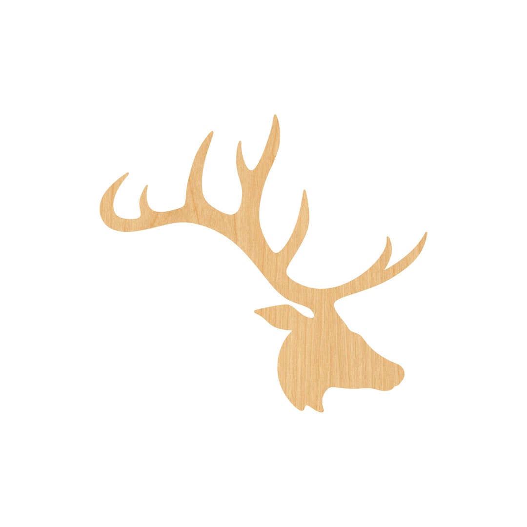 Elk Head Laser Cut Out Wood Shape Craft Supply – Woodcraft Cutout - Etsy