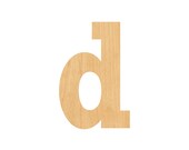 Lowercase Letter D Laser Cut Out Wood Shape Craft Supply Woodcraft ...