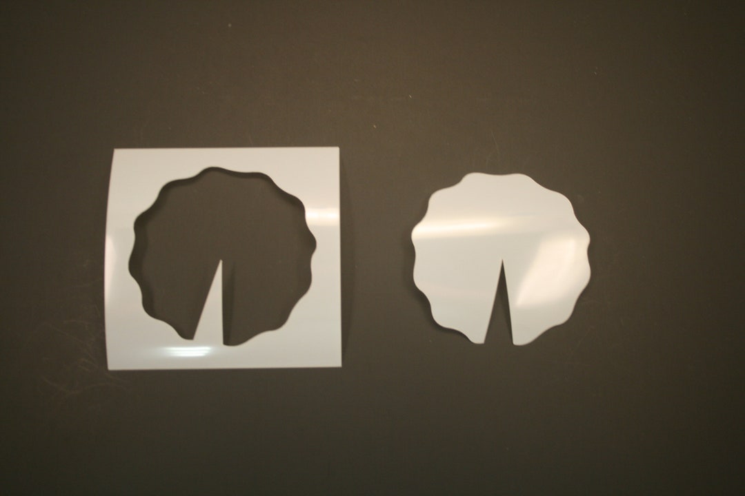 Lily Pad Reusable Mylar Stencil - Art Supplies - Etsy