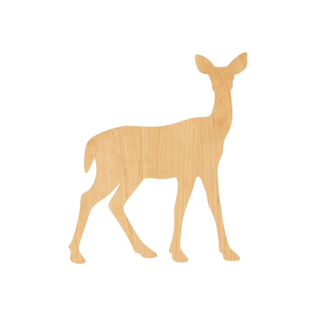Doe Laser Cut Out Wood Shape Craft Supply – Woodcraft Cutout - Etsy
