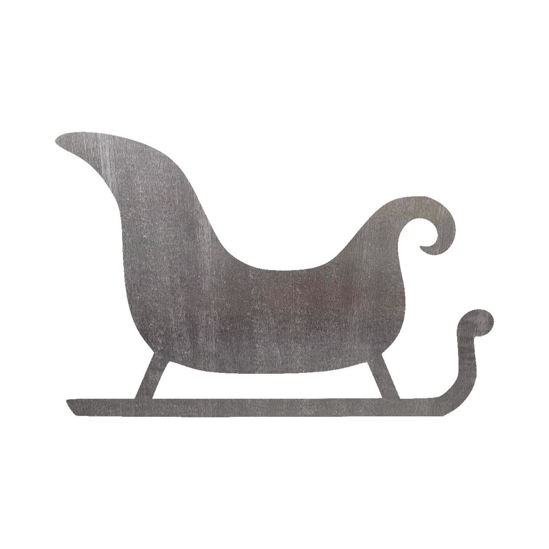 Santa Sleigh Steel Cut Out Shape Metal Art Decoration Home Decor Craft ...