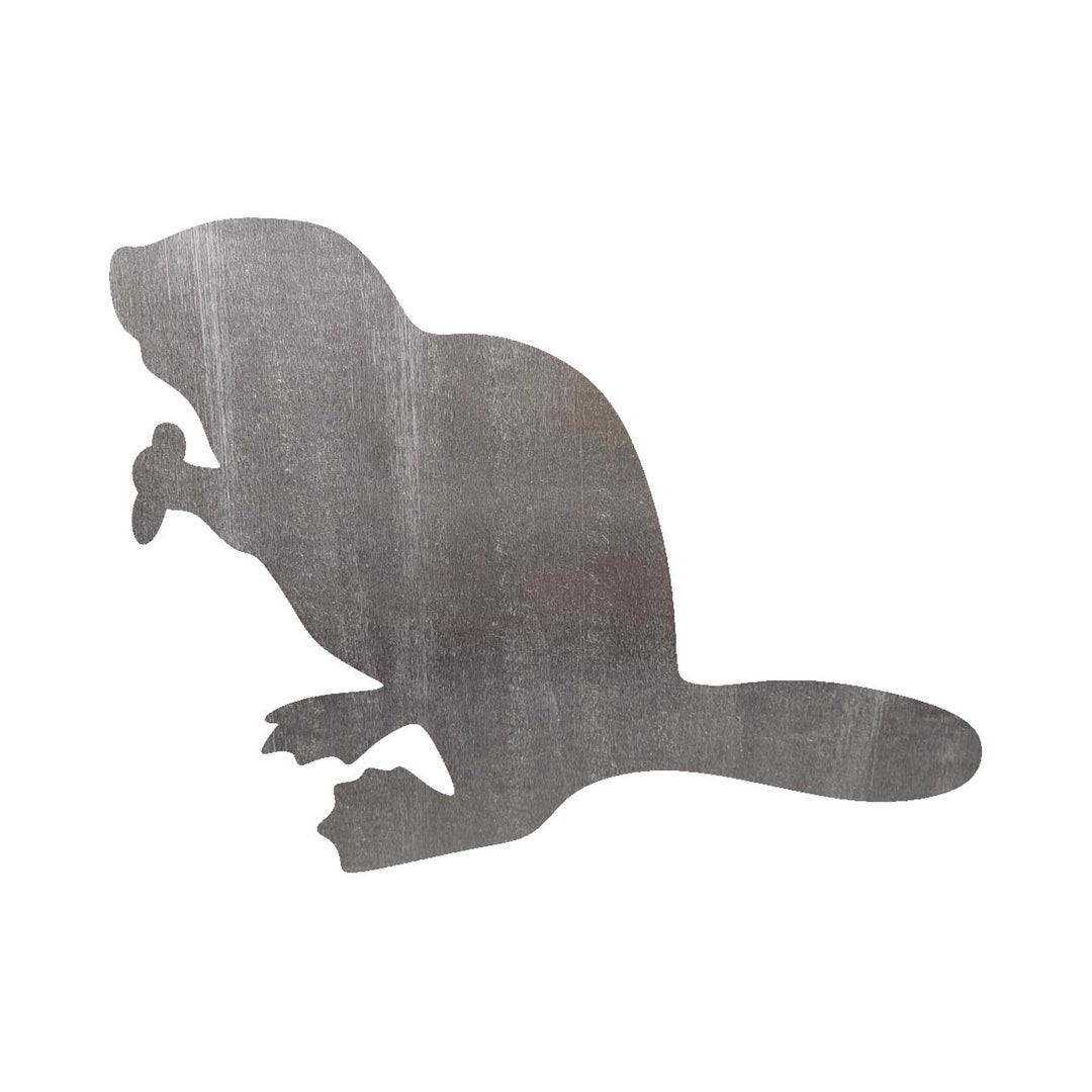 Beaver Steel Cut Out Shape Metal Art Decoration Home Decor Craft Supply ...