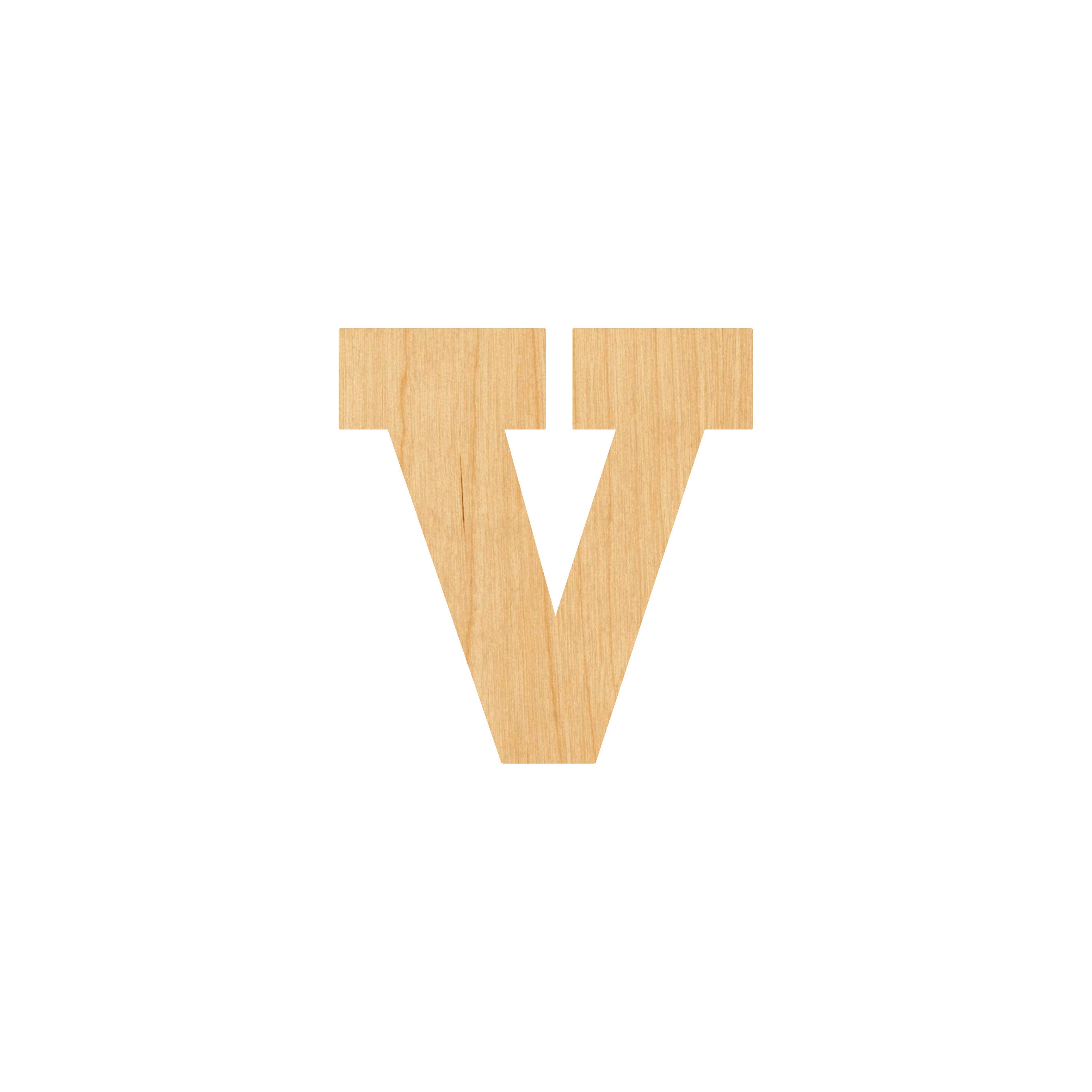 Lowercase Letter V Laser Cut Out Wood Shape Craft Supply - Etsy UK