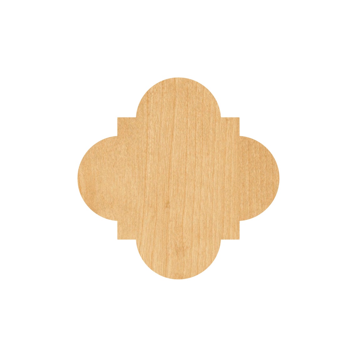 Quatrefoil Laser Cut Out Wood Shape Craft Supply - Woodcraft Cutout - Etsy