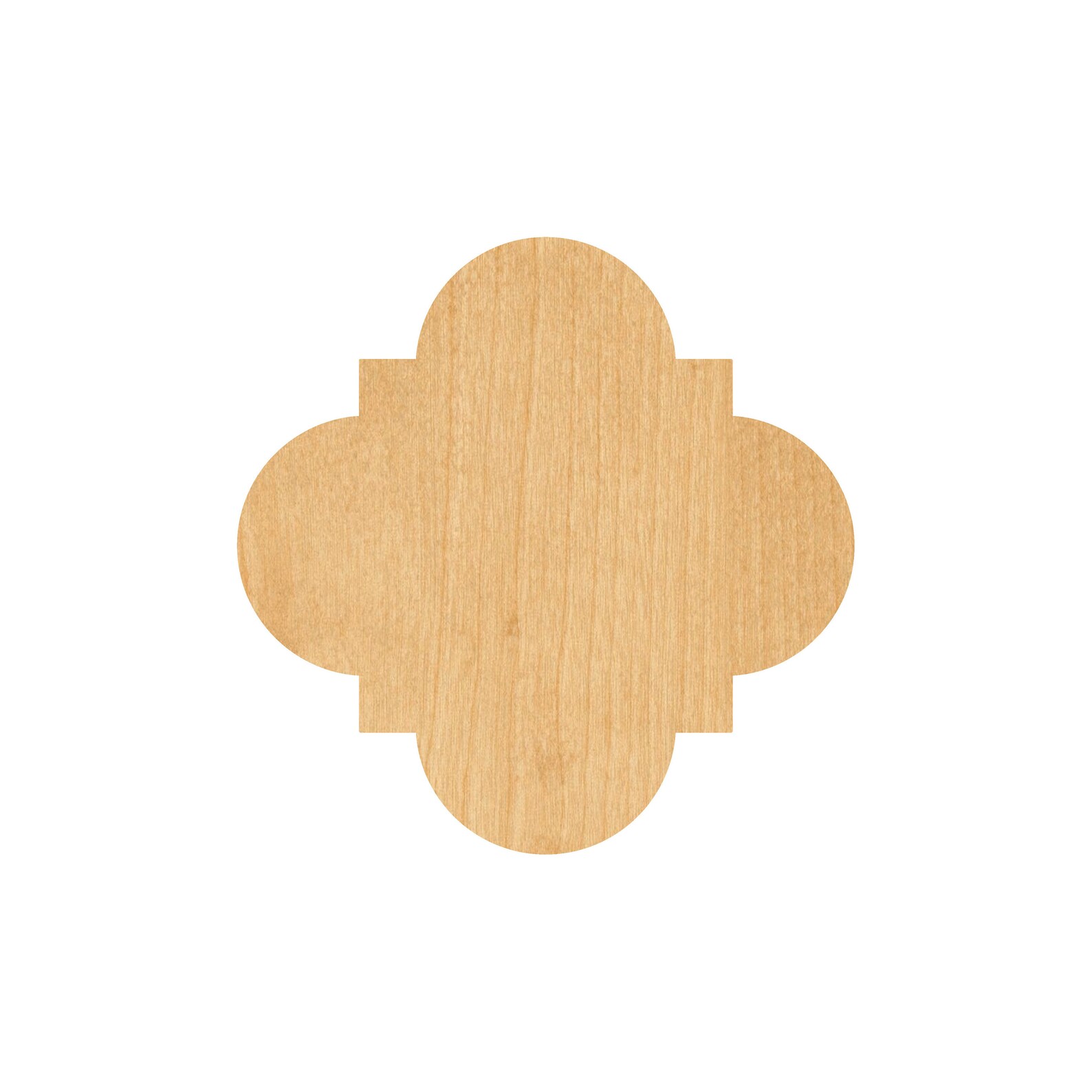 Quatrefoil Laser Cut Out Wood Shape Craft Supply - Woodcraft Cutout - Etsy