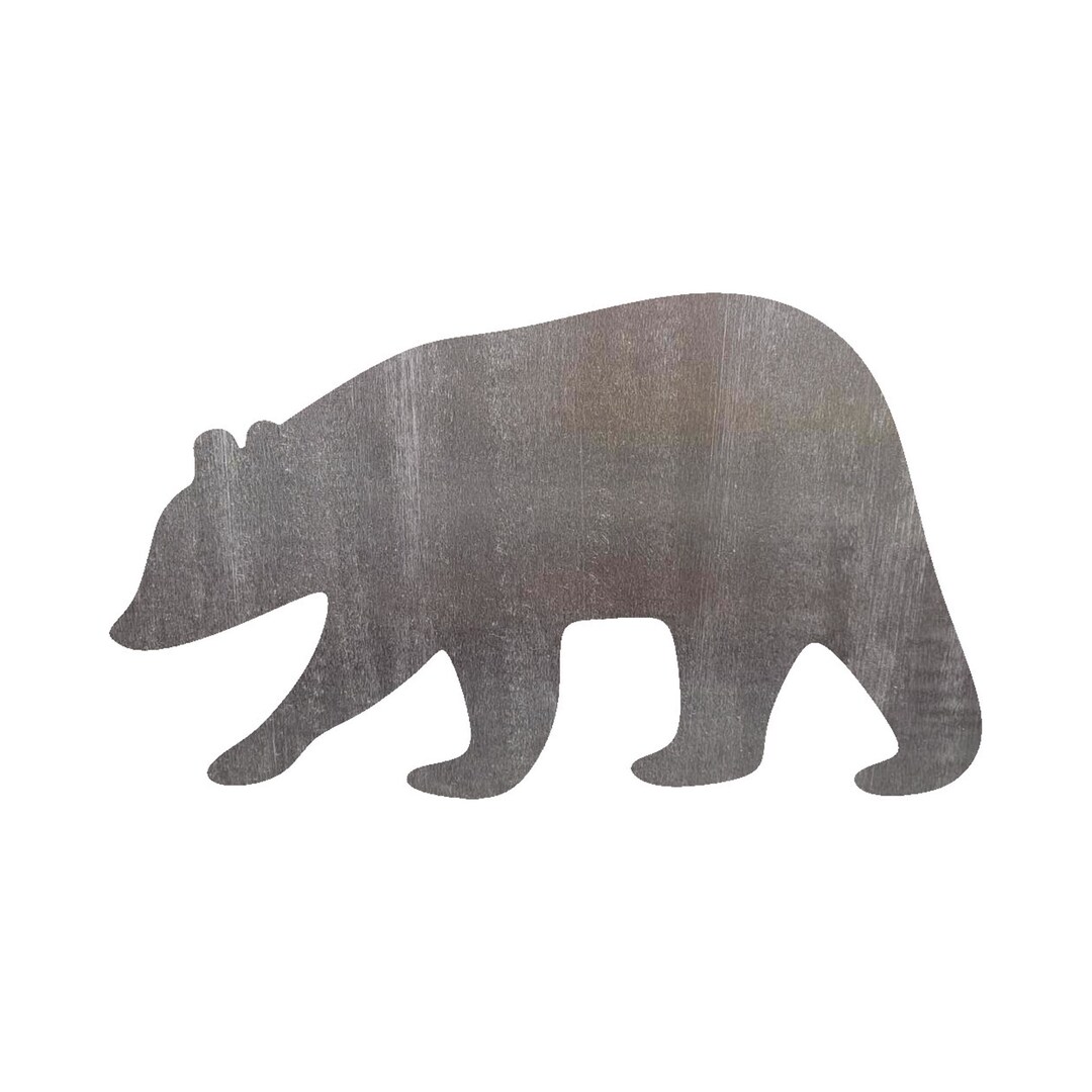 Brown Bear Steel Cut Out Shape Metal Art Decoration Home Decor Craft ...