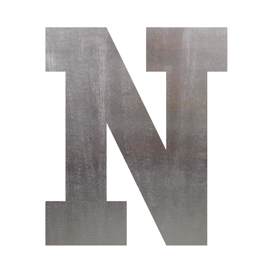 Letter N Steel Cut Out Shape Metal Art Decoration Home Decor Craft ...