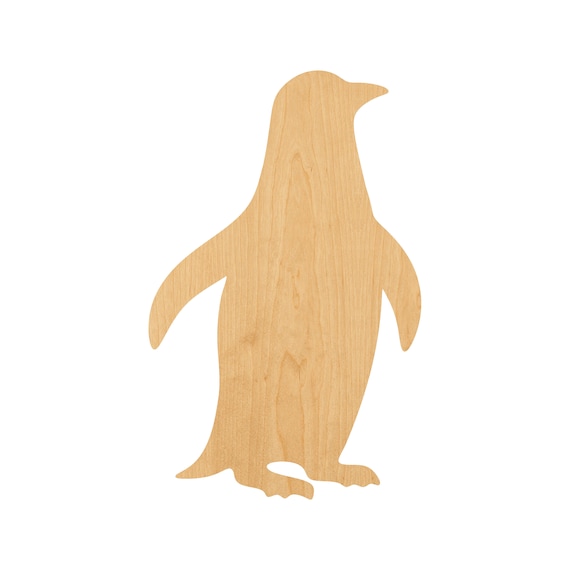 Penguin Laser Cut Out Wood Shape Craft Supply Woodcraft | Etsy