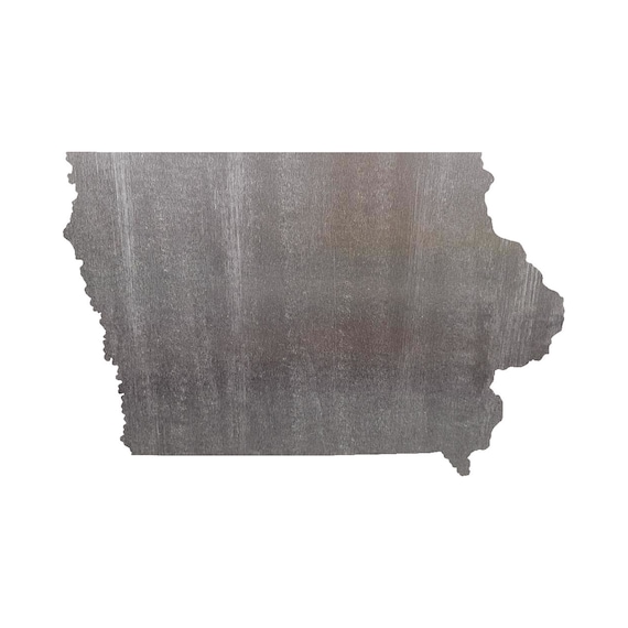 Iowa Steel Cut Out Shape Metal Art Decoration Home Decor Craft | Etsy