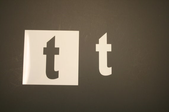 Lower Case Letter T Reusable Mylar Stencil Art Supplies | Etsy