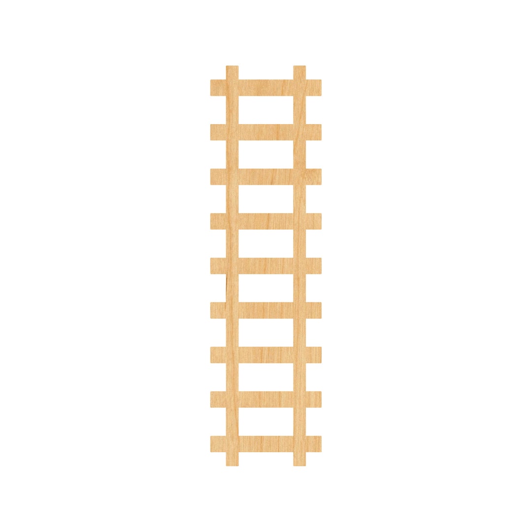 Train Track Laser Cut Out Wood Shape Craft Supply - Woodcraft Cutout - Etsy